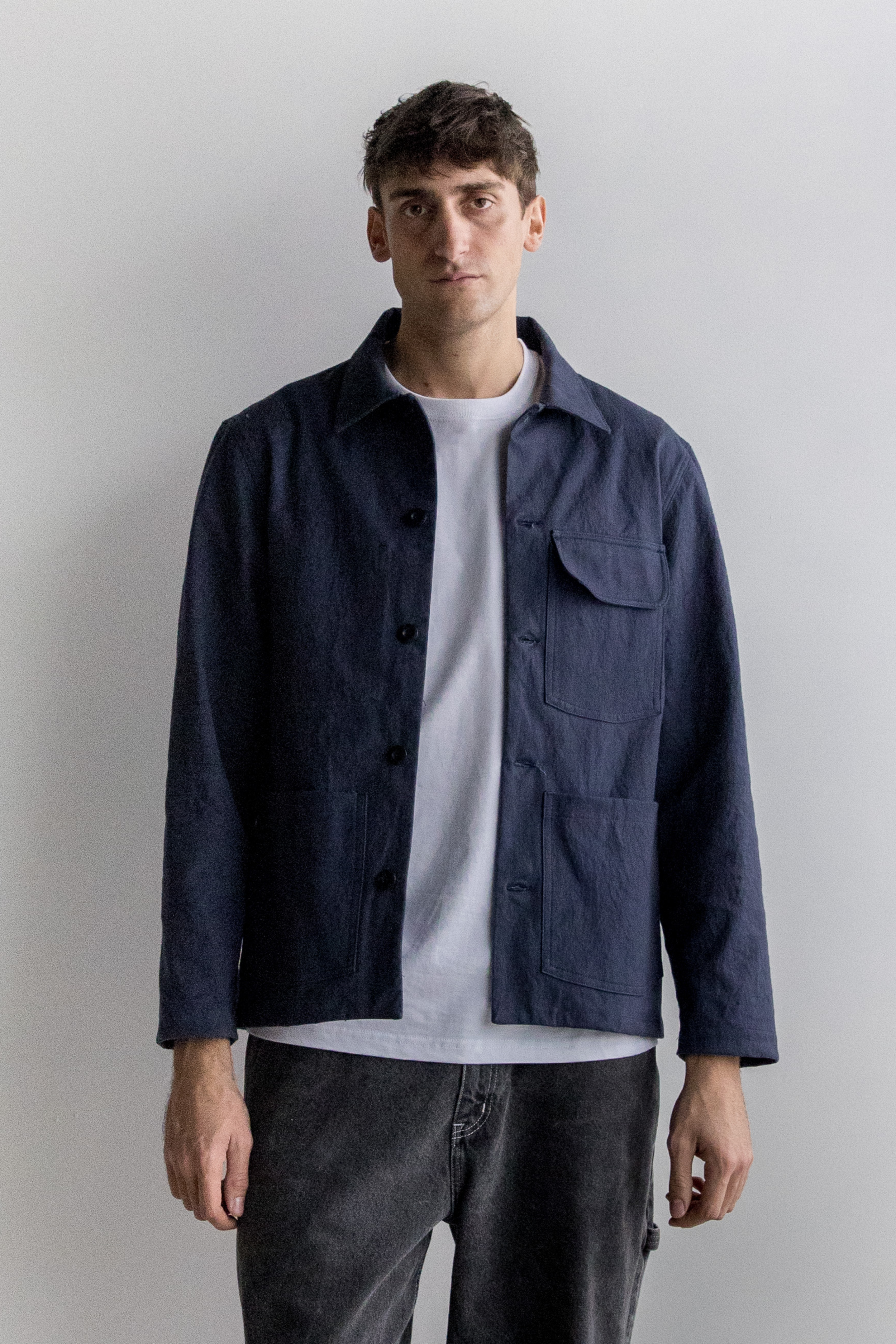 WORK COAT - WASHED IVORY — Saturday Project WORK COAT - WASHED IVORY — Saturday Project